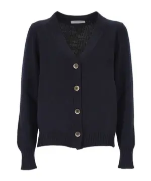 GRAN SASSO V-neck Cardigan With Button Closure - Black