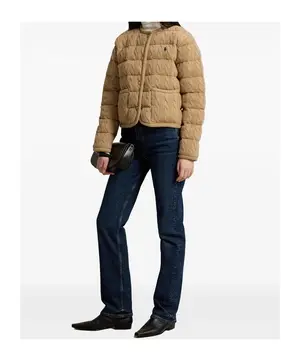 Polo Ralph Lauren Cable-knit Padded Bomber Jacket