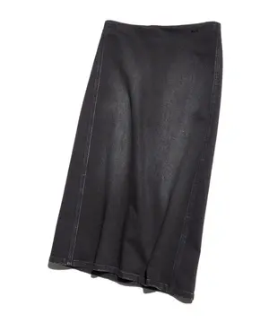 Gucci Stretch Cotton Denim Midi Skirt