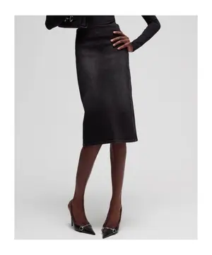 Gucci Stretch Cotton Denim Midi Skirt
