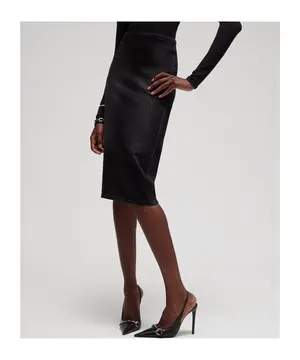 Gucci Stretch Cotton Denim Midi Skirt