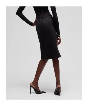 Gucci Stretch Cotton Denim Midi Skirt