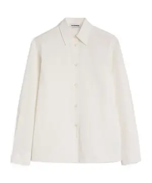 JIL SANDER Cut-out Back Shirt - Eggshell