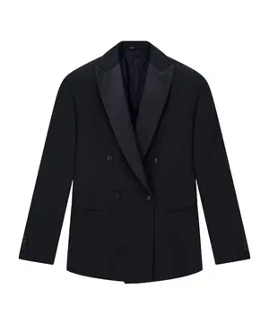 Giorgio Armani Blazer Giorgio's Regular Fit In Pure Virgin Wool Crepe