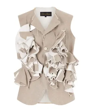 Comme Des Garçons Linen-canvas Vest - No