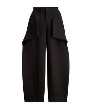 Dior Wool-blend Casual Trousers With Belt Loops And Buttoned Welt Pockets