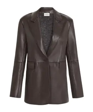P.a.r.o.s.h Leather Blazer - Black