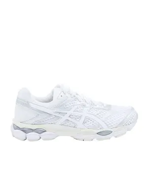 Asics White And Silver Low Top Sneakers - No