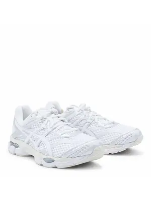 Asics White And Silver Low Top Sneakers - No