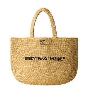 Off-White Jitney Tote Quote - Sand