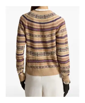 Polo Ralph Lauren Fair Isle Inspired Wool-blend Cardigan