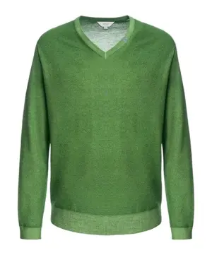 Malo Tavolozza V Neck - Green Tea