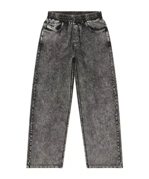 DIESEL® Sweatpants With Denim Effect - Grey