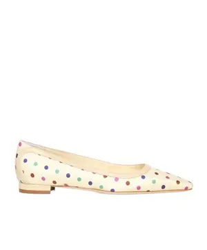 Manolo Blahnik Patterned Flats - Nude