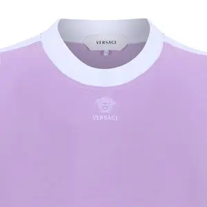 Versace Embroidered-logo Stretch Cotton-jersey T-shirt