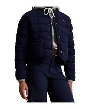 Polo Ralph Lauren Cable-knit Quilted Jacket
