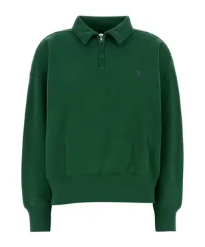 Polo Ralph Lauren Half Zip Knit Sweatshirt - Green