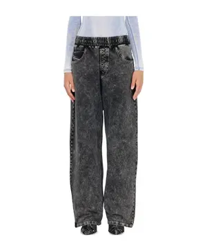 DIESEL® Sweatpants With Denim Effect
