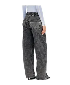 DIESEL® Sweatpants With Denim Effect