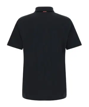 Zegna Chest Pocket Short-sleeved Polo Shirt - Blue