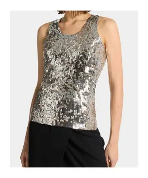 Dsquared2 Chic Night All Over Paillettes Tank Top