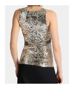 Dsquared2 Chic Night All Over Paillettes Tank Top