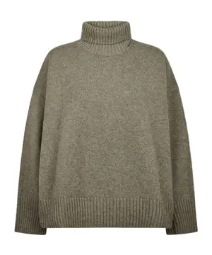Soeur High-neck Knit Sweater - Green