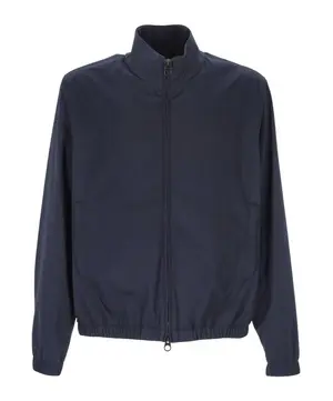 Loro Piana Stand Collar Zip-up Jacket - Black