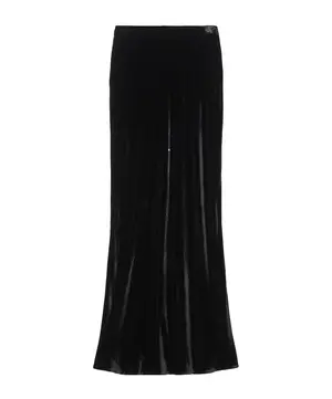 L'Agence Satin Maxi Skirt - Black