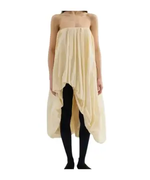 JIL SANDER Draped Taffeta Dress