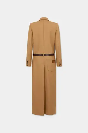 Dsquared2 Long Single-breasted Belted Coat