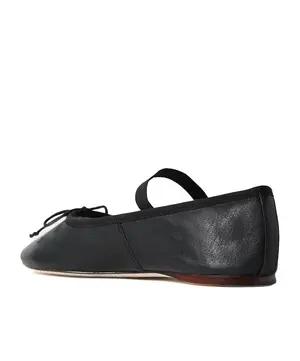LOEFFLER RANDALL Leonie Bow-embellished Leather Flats