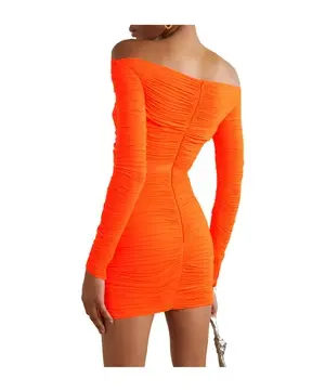 Alex Perry Off-the-shoulder Ruched Stretch-jersey Mini Dress