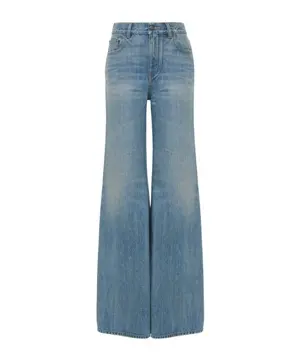 Chloé High-rise Wide-leg Jeans In Denim - Blue