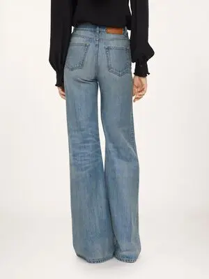 Chloé High-rise Wide-leg Jeans In Denim - Blue