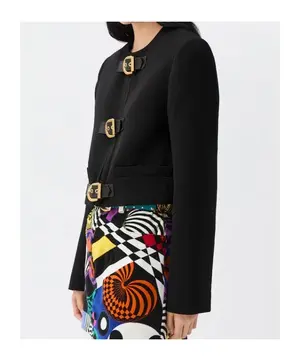 Versace Long-sleeved Cropped Jacket