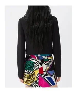 Versace Long-sleeved Cropped Jacket