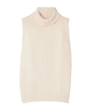 Johnstons Of Elgin Cashmere Turtleneck Sweater Vest - No