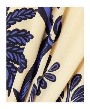 Johanna Ortiz Printed Silk Crepe De Chine Maxi Skirt