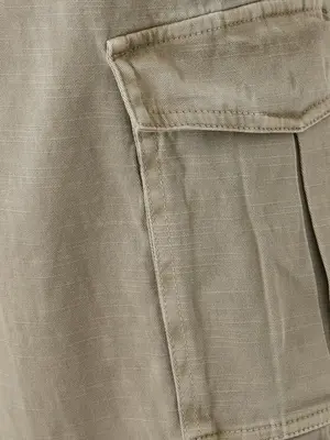 JAMES PERSE Cotton-blend Twill Straight-leg Cargo Pants