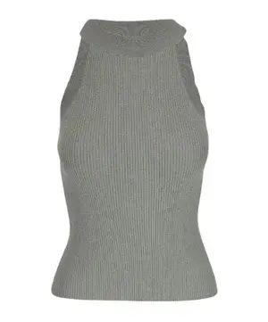 BRUNELLO CUCINELLI Ribbed-knit Sleeveless Top