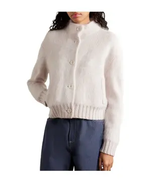 JAMES PERSE Halo Brushed-cashmere Cardigan