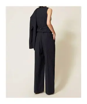 TWINSET Striped-detail Casual Trousers