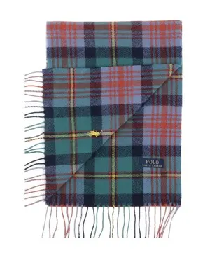 Polo Ralph Lauren Checked Fringe Scarf