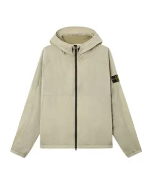 Stone Island Hooded Jacket With Anti-drop Finish
