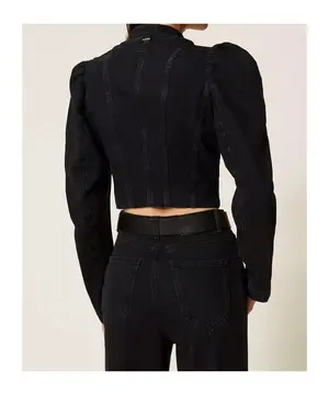 TWINSET Single-breasted Denim Jacket