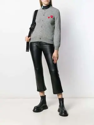 Play Comme Des Garcon Embroidered Cardigan