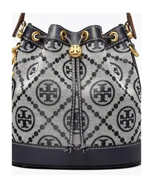 Tory Burch T Monogram Jacquard Bucket Bag
