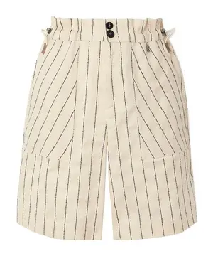 Bogner Reana Striped Linen-blend Shorts