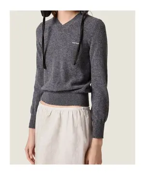 Miu Miu V-neck Wool Cardigan